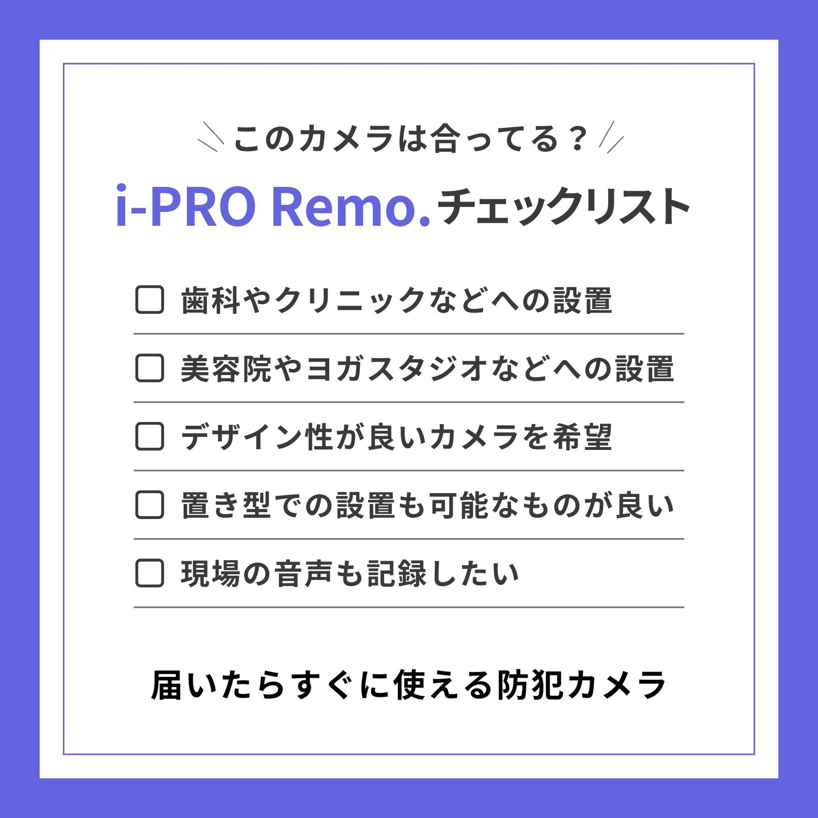 [i-PRO mini AI] デザイン性に優れた小型無線カメラ + i-PRO Remo.ライセンス1年 - 屋内用 - 64GB – i-PRO Remo. 公式通販サイト